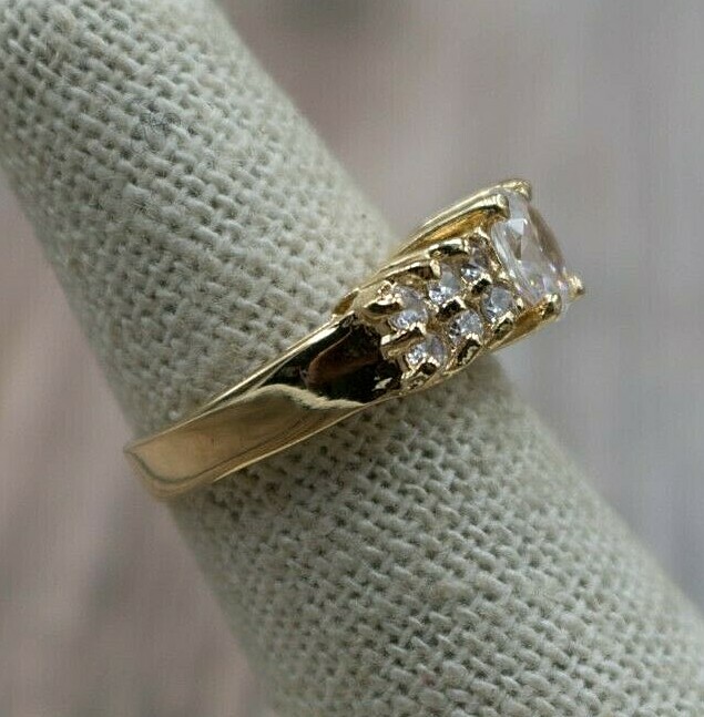 *925 Glass Ring FAS Size 6 4.5g | eBay