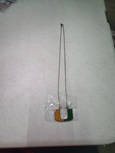 Miami Hurricanes 20" Chain Necklace Metal Logo Jewelry | eBay