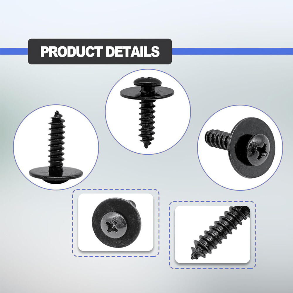 50x Engine Splash Shield Fender Bumper Screws Clips Rivet Fastener | eBay