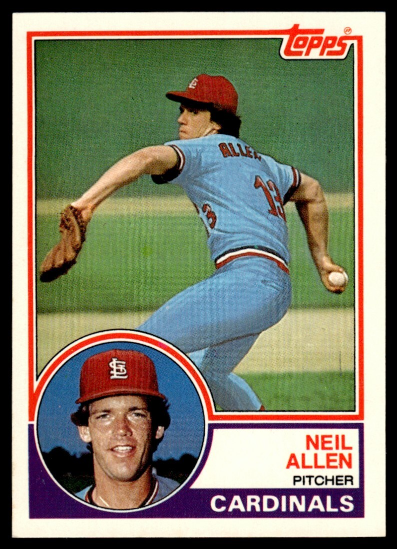 1983 Topps Traded Neil Allen St. Louis Cardinals #1T | eBay