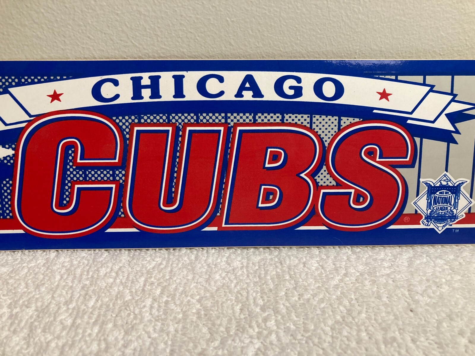 Chicago Cubs Bumper Sticker 3"x12" / MLB in Great Condition / by ...