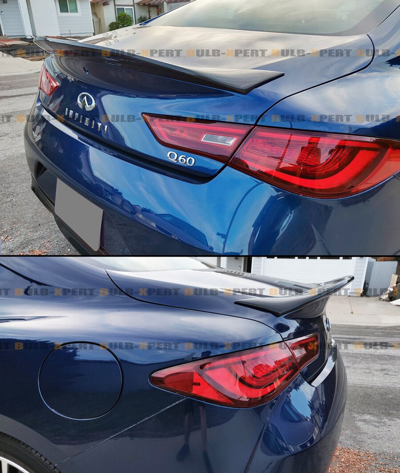 FOR 2017-2022 INFINITI Q60 V2 HIGH KICK CARBON FIBER DUCKBILL TRUNK ...