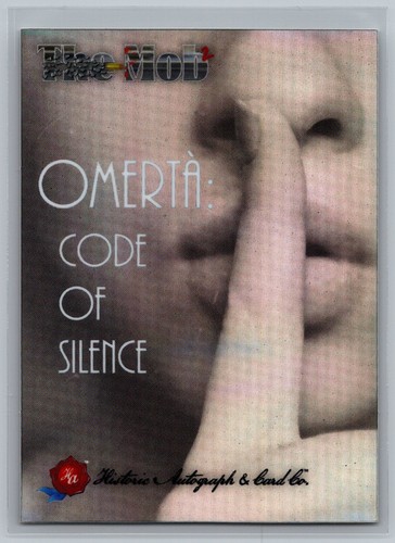 Omerta 2023 Historic Autographs The Mob 2 STICKER Trading Card Holographic | eBay