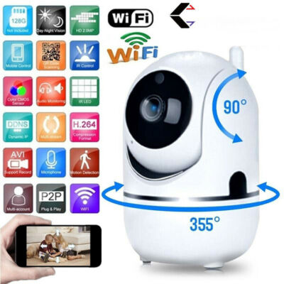 HD WiFi IP Security Camera Wireless Indoor CCTV Home Baby Pet Monitor ...