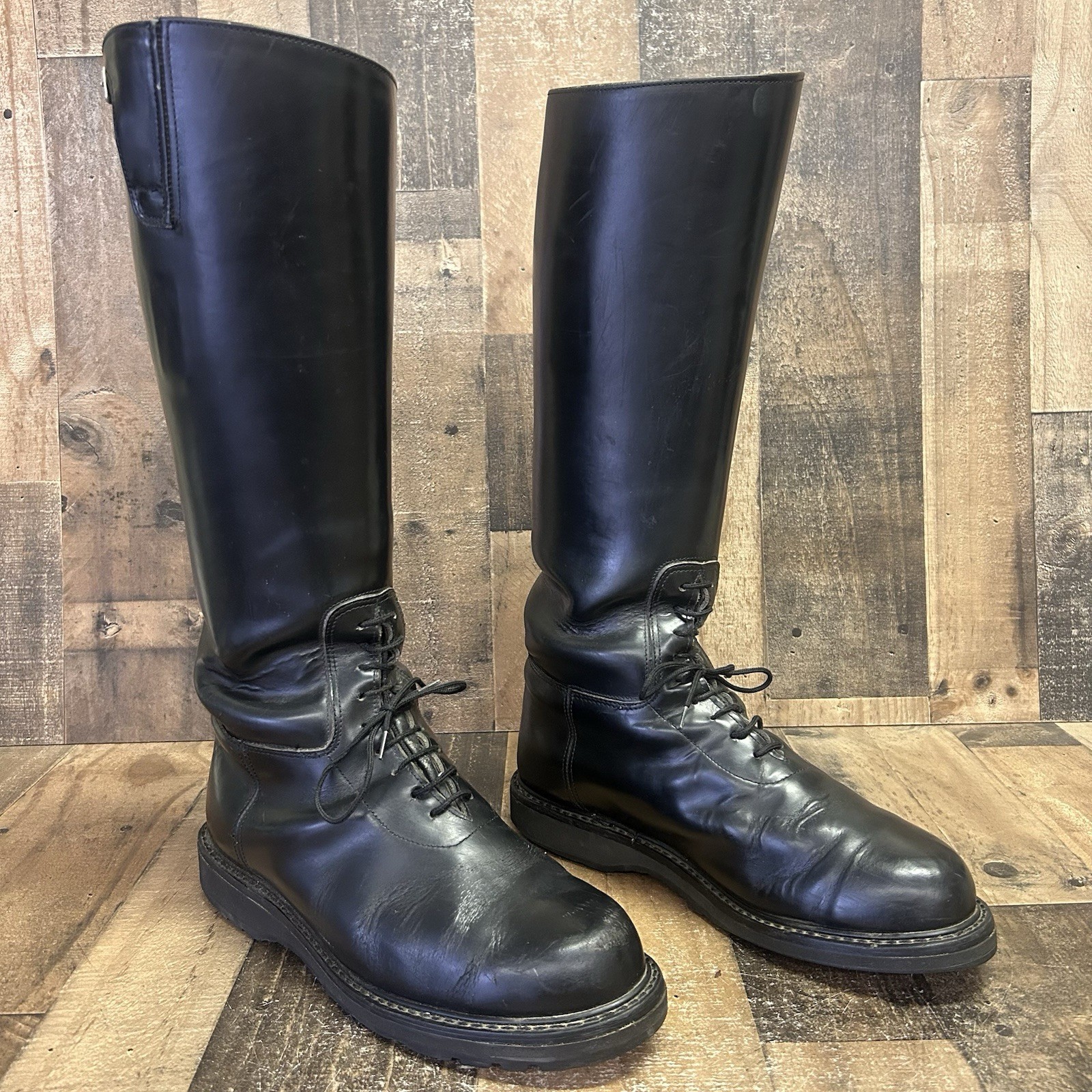 Unbranded Vintage Tall Patrol Lace Up Work Boots Mens 13 EE | eBay