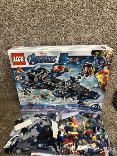 Lego Marvel: Avengers Helicarrier 76153 100% Complete w/ Manual & Box ...