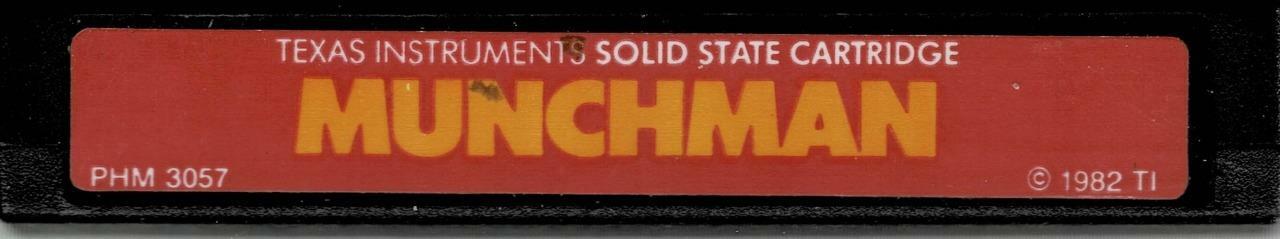 Munch Man (TI-99/4a, 1982) TESTED MUNCHMAN RED LABEL CARTRIDGE & MANUAL ...