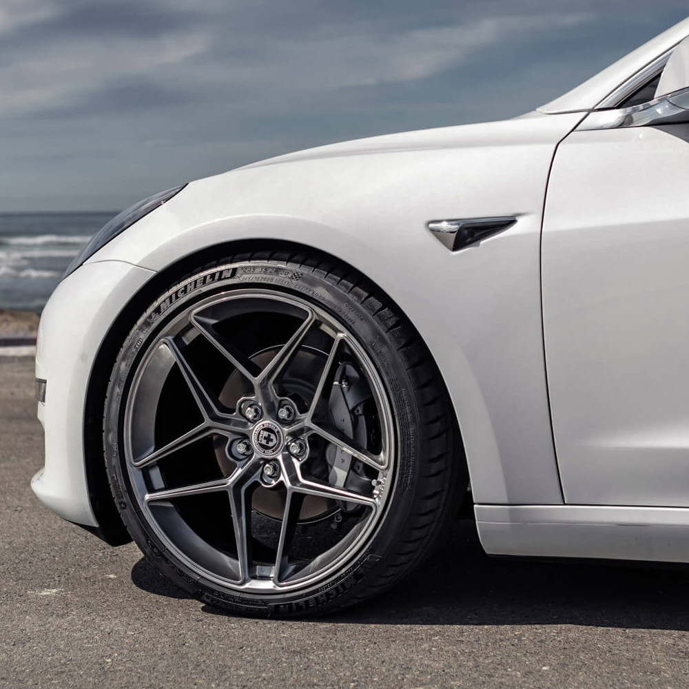 22" HRE FF11 Silver 22x9.5 Forged Concave Wheels Rims Fits Ford Mustang ...