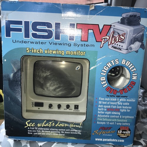 Fish TV Plus Underwater Viewing System Camera & Monitor 50’Cable Power ...