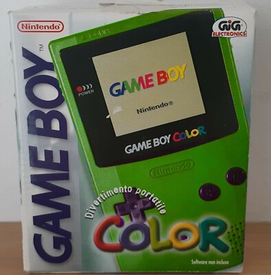 Game Boy Color Green NEW EU nuovo verde boxed Gameboy Versione ITA | eBay