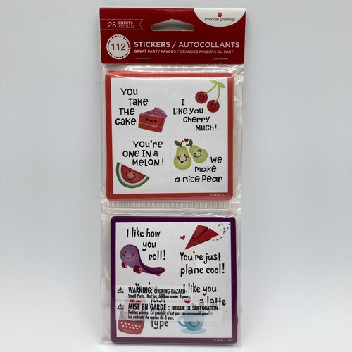 Anthropomorphic Cute Happy Valentine's Day Stickers 112 Decals, 28 ...