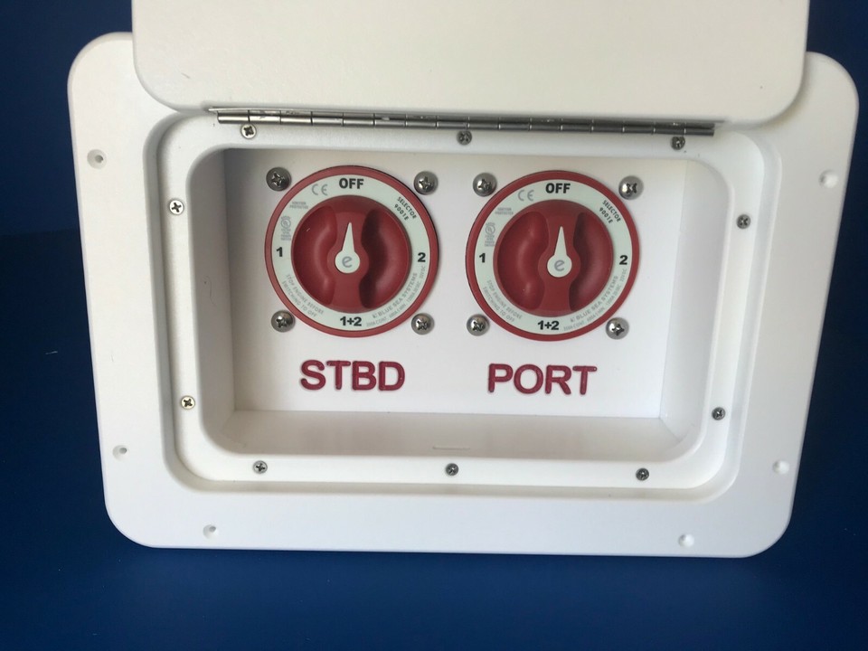 Double Battery Switch Box Boat Marine RV Starboard St | eBay