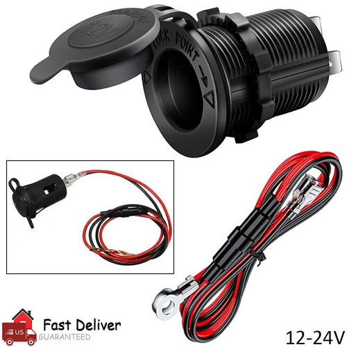 12V Cigarette Lighter Socket Power Outlet Socket Receptacle Car ...