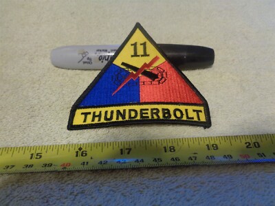 11th Armored Division Thunderbolt Color Patch (BOX#PIKE) | eBay