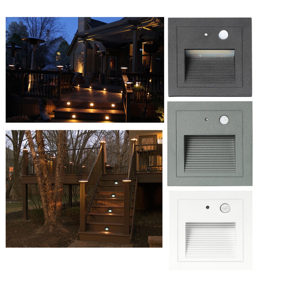3W 85-265V Outdoor Led Step Light Embedded Staircase Corner Wall Lamp ...