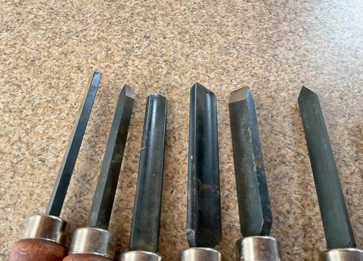 Vintage Craftsman Wood Turning Lathe Knive Chisel Set of Eight | eBay