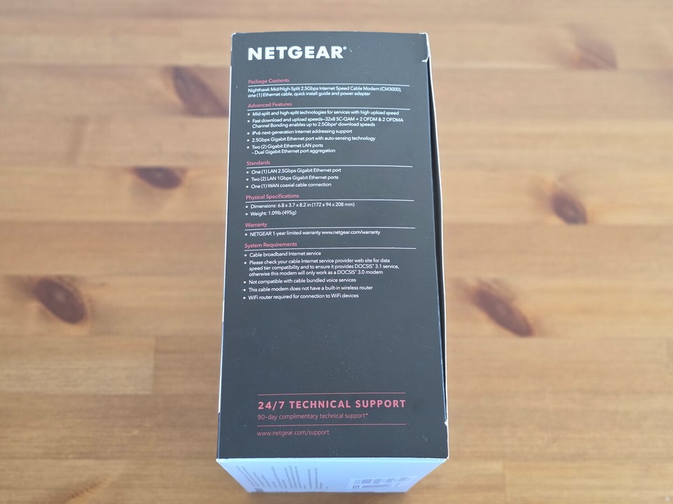 Netgear Nighthawk CM3000 Multi-Gig 2.5Gbps Cable Modem With DOCSIS 3.1 ...