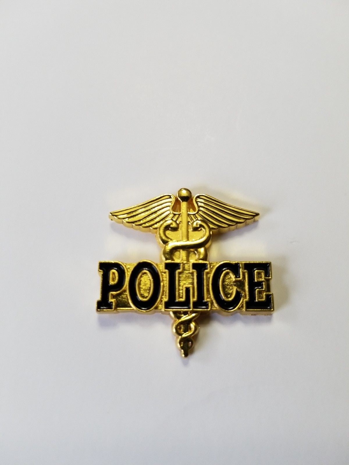 Wholesale Lot of 12 Police Gold Caduceus Lapel Hat Cap Pin Tie Tac FAST ...