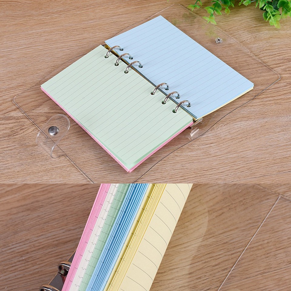 100 Pages Note Book Loose Leaf Paper Coloured Notebook Lined Colored ...