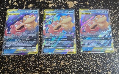 Pokemon Sun and Moon Unified Minds Slowpoke Psyduck GX Tag Team 35/236 ...