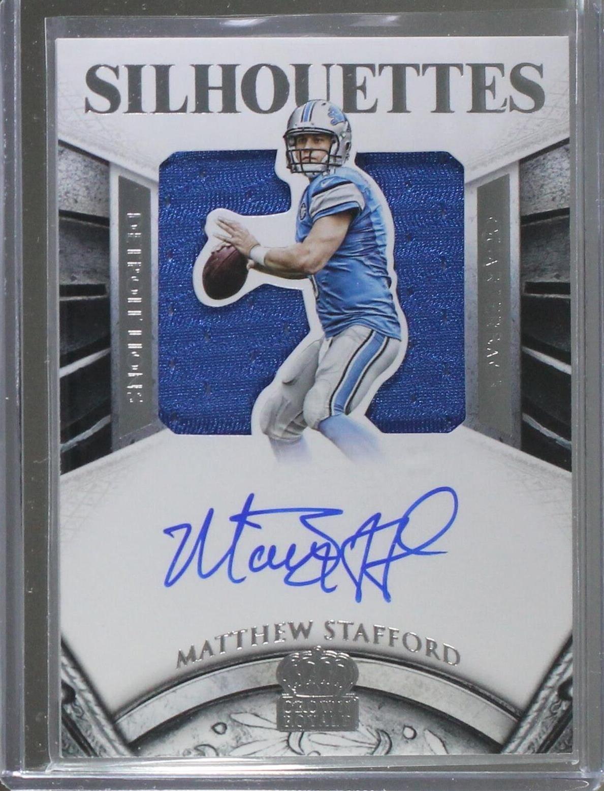 2015 Panini Crown Royale - Silhouette Signatures Matthew Stafford #SS ...