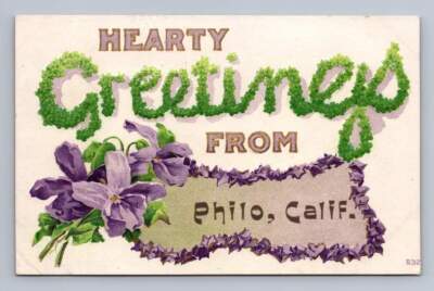Antique PHILO California Mendocino County Antique Postal History Cover ...