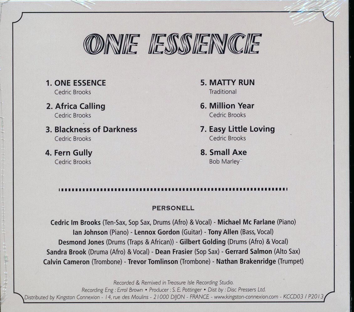 CD Cedric Brooks & The Light Of Saba - One Essence | eBay