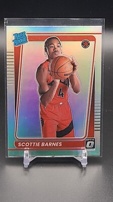 2021-22 PANINI DONRUSS OPTIC RATED ROOKIE SILVER SCOTTIE BARNES RAPTORS ...