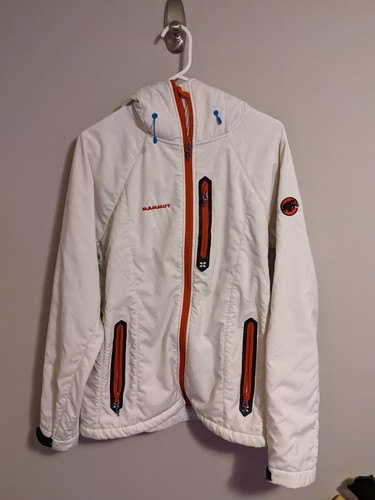 Mammut Jacket Womens 2XL Cream White Ski Zip Pullover Coat Hooded ...