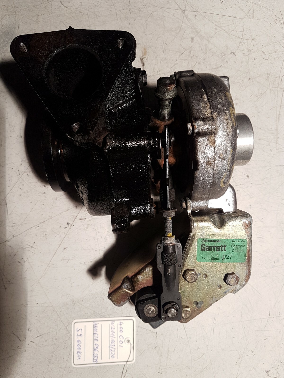 Mercedes W220 W211 W163 400 CDI OM628 Turbocompresseur Turbo 6280962599 ...