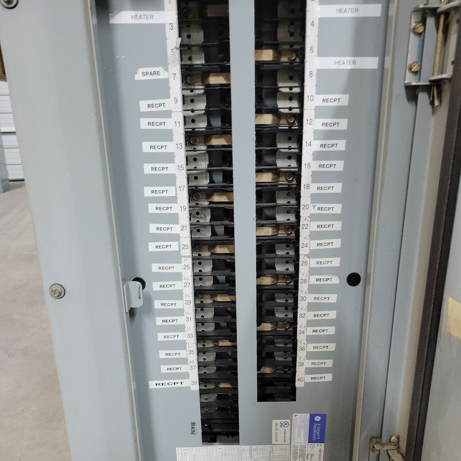 GE AQF3421AB Panelboard 100A MAX MCB 42C N3R PANEL | eBay