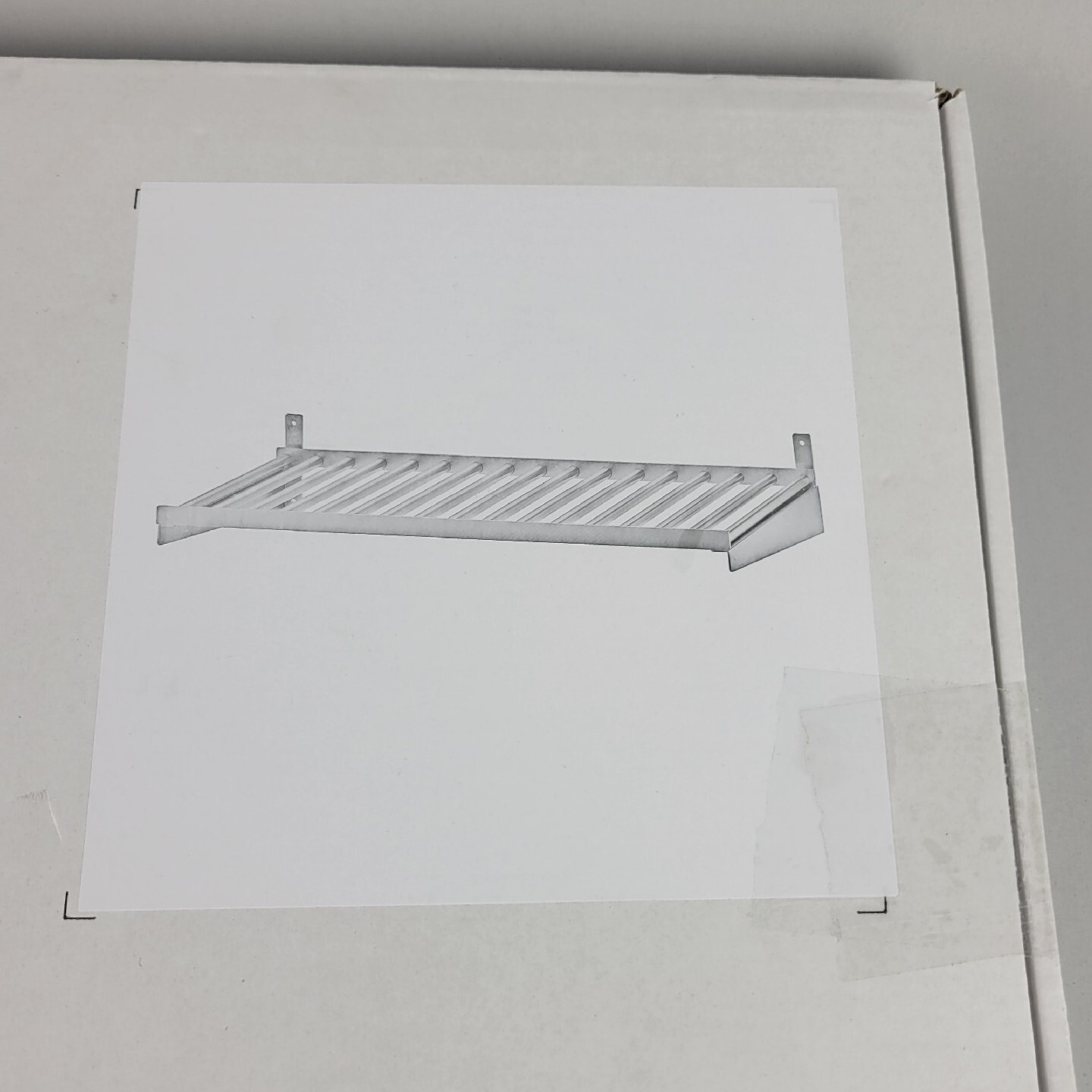 Ikea KUNGSFORS Shelf for Wall or Suspension Rail Stainless Steel 23 5/8 ...