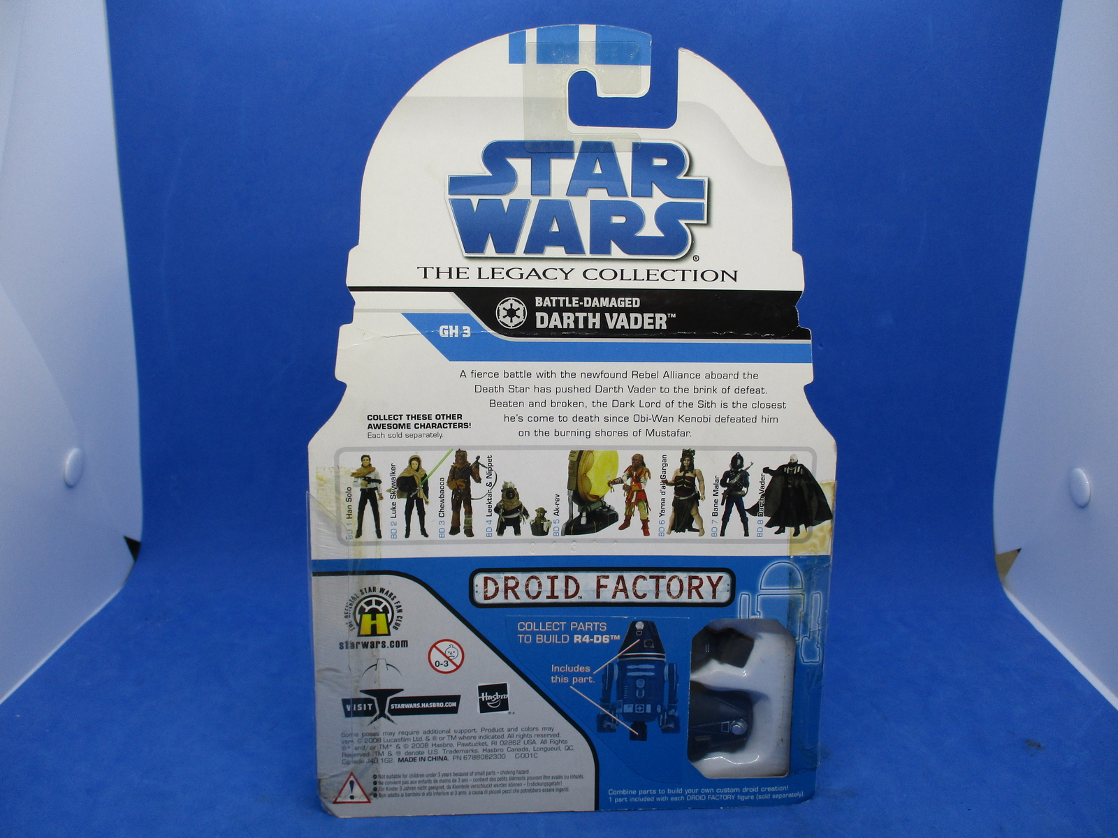 Battle Damaged Darth Vader GH3 Star Wars Legacy Collection Build Droid ...