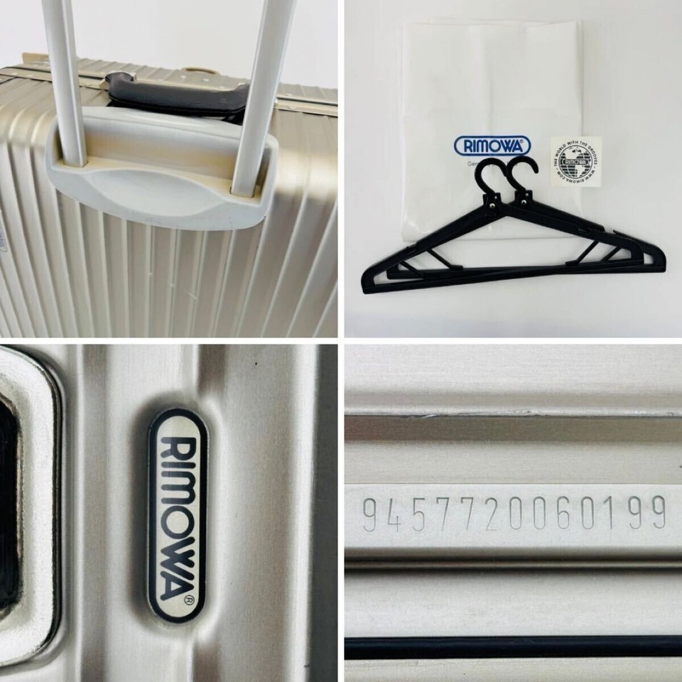 RIMOWA Topas 98L 4-Wheel TSA Lock Titanium Gold XL Aluminum Trunk ...