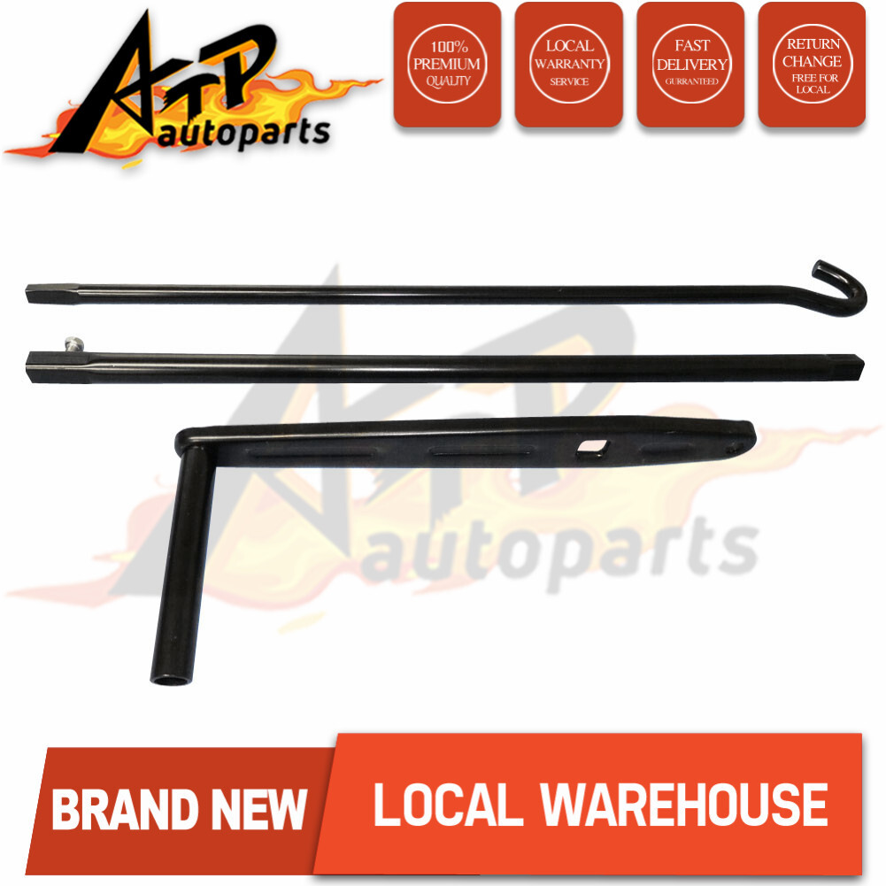 JACK & SPARE WHEEL WINCH HANDLE SET TO SUIT HILUX LN167 & LN172 MODELS ...