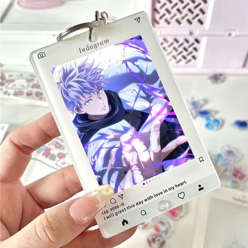 Anime Photo Frame Jujutsu Kaisen Satoru Gojo Desktop Decor Keychain ...