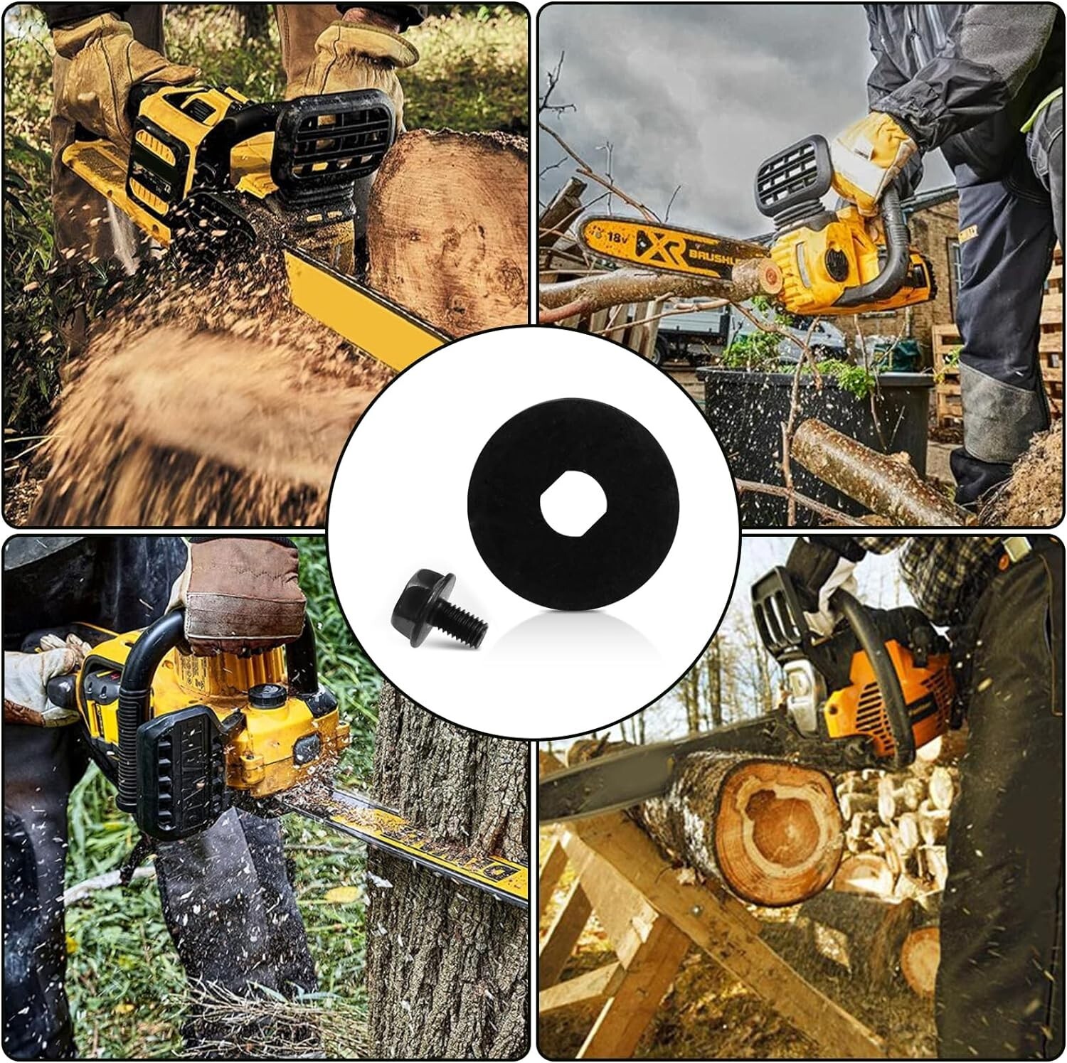 Chainsaw Bolt 90639221 and Washer 90618229 for DeWalt Cmccs660 Dccs670 ...