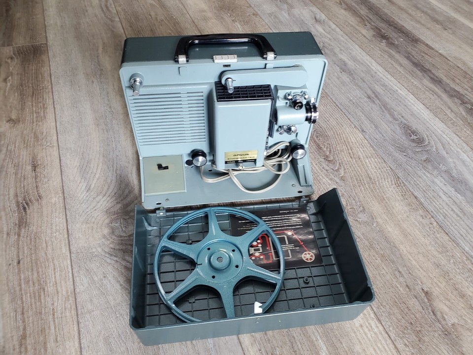 Vtg ARGUS Showmaster 500Z Model Single-8MM Film Movie Projector Works ...