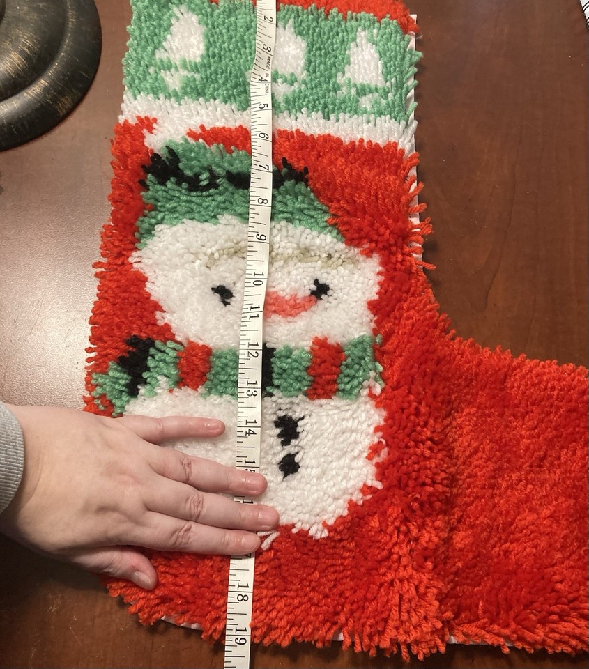 Handmade festive snowman Christmas stocking size large | eBay