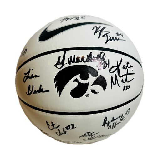 2023-2024 IOWA HAWKEYES WOMEN'S TEAM SIGNED AUTOGRAPH BASKETBALL ...