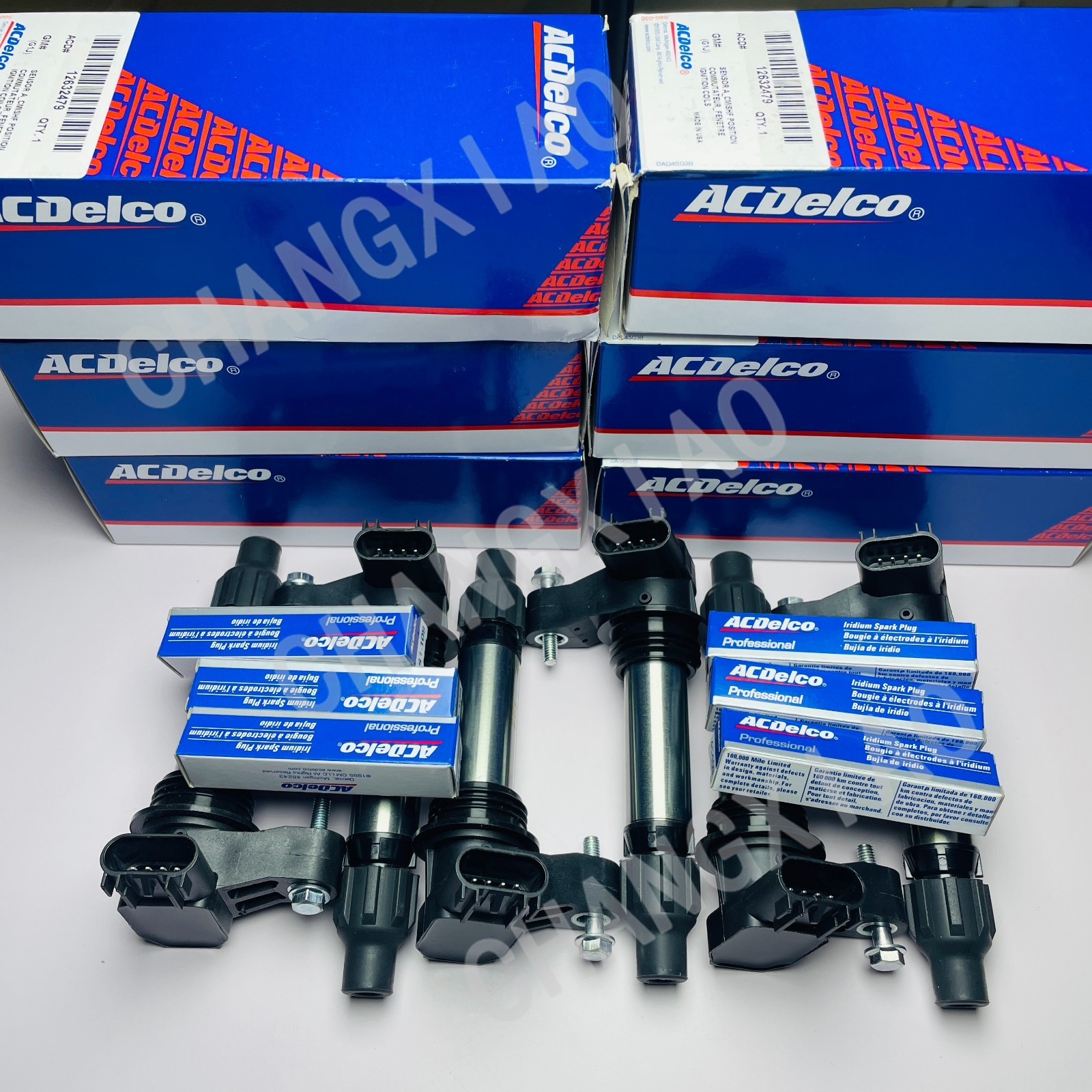 6 Pack 12632479 D515C Ignition Coil & 41-109 Spark Plug For GMC ...