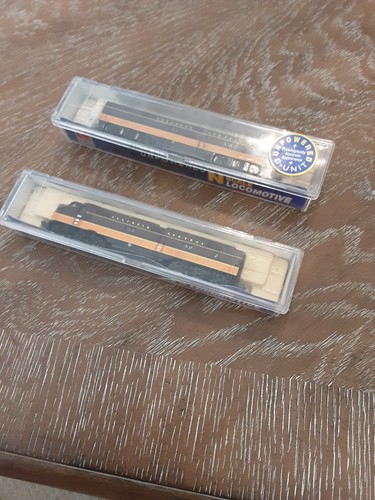 Life-Like N Scale E7 AB Diesel Illinois Central Set IC #4017 And IC ...