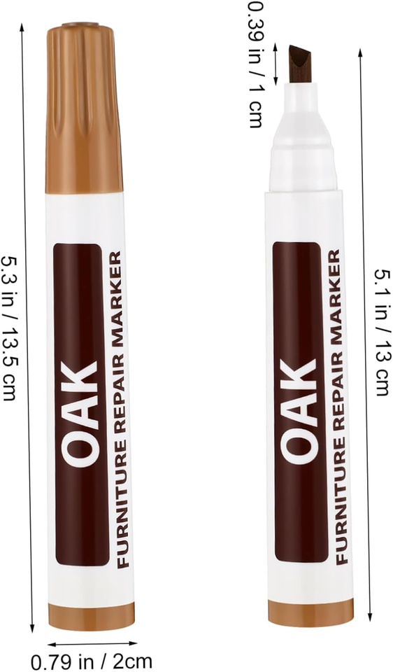 STOBOK 6Pcs Furniture Touch up Markers Wood Grain Repair Pens for ...