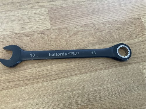 Halfords Advanced Black Limited Edition Rare 18mm Ratchet Spanner. New ...