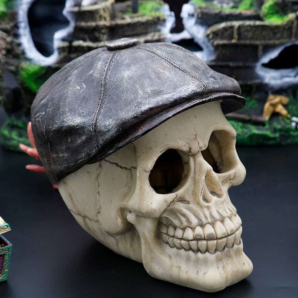 Fish Tank Ornament Resin Aquarium Skull Decorations Accessories ...