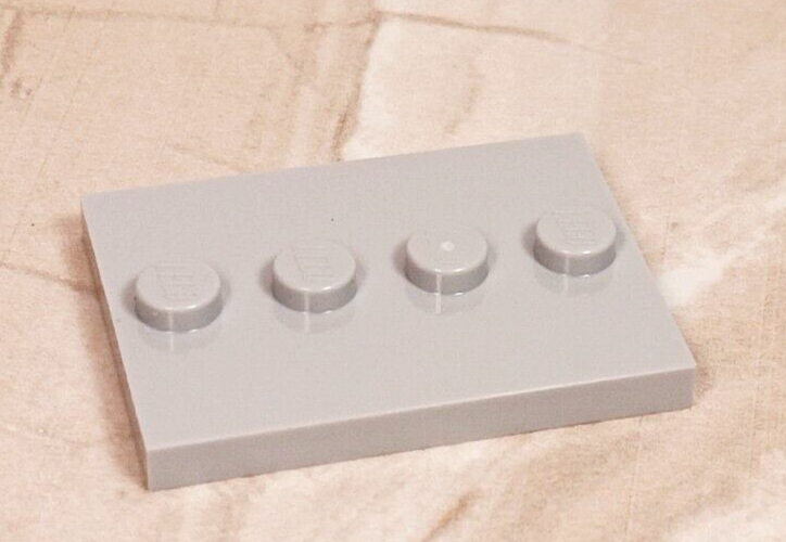 New LEGO Stand Minifigure Light Gray 4 Studs Figure Gear Unique Color ...