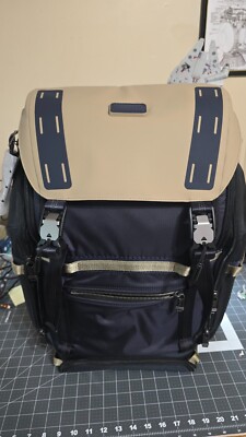 TUMI Alpha Bravo Expedition Flap Backpack Midnight Navy/ Khaki 146692 ...