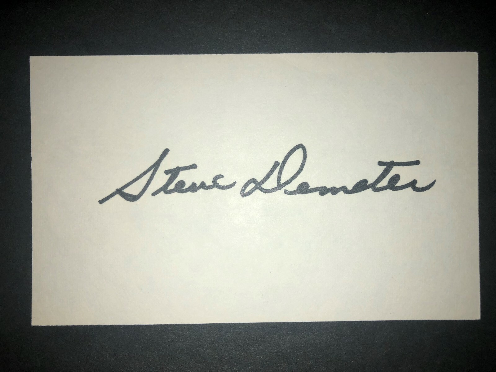 1959 TIGERS: Steve Demeter, SIGNED 3x5 (JS), D.2013 | eBay