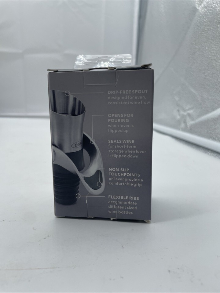 New OXO Steel Wine Stopper & Wine Pourer | eBay