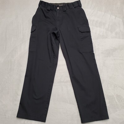 5.11 Tactical Series Pants Mens 32x30 Black Ripstop Cargo Flat Front ...